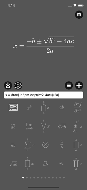 Latex Equation Editor iOS Apps for iPhone and iPad | Nitrio